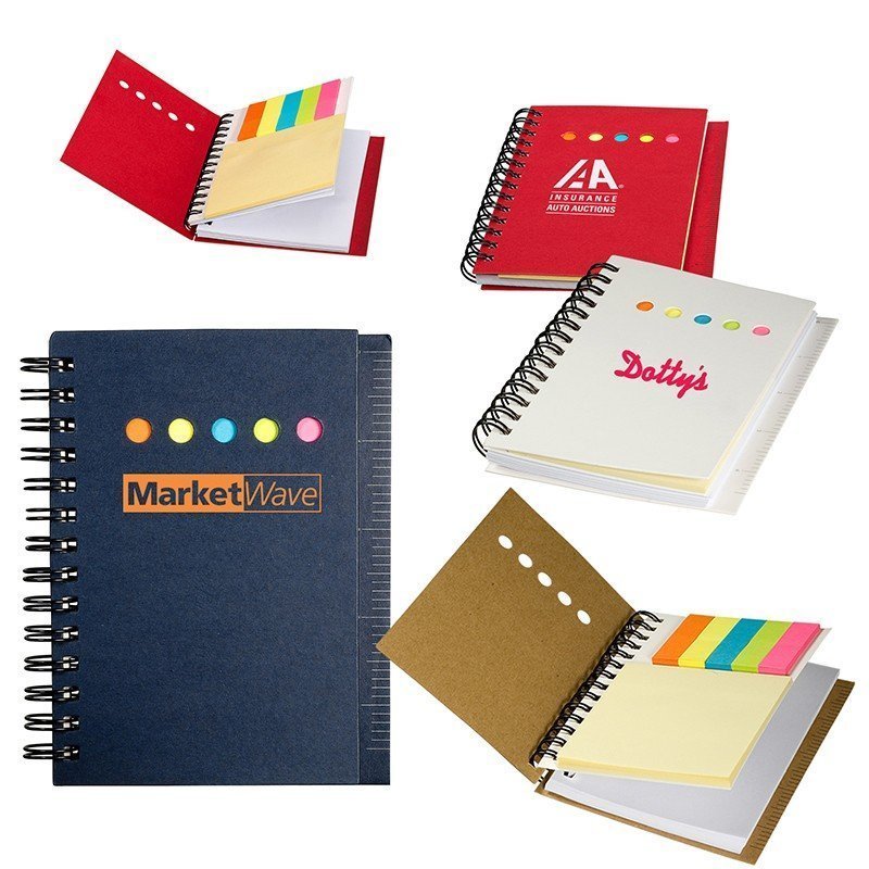 Eco Mini Post-It Book with Ruler - Swag-Shop